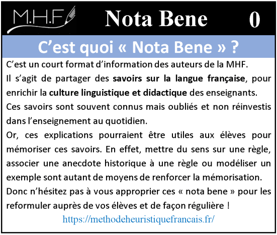 Nota Bene – MethodeHeuristiqueFrancais